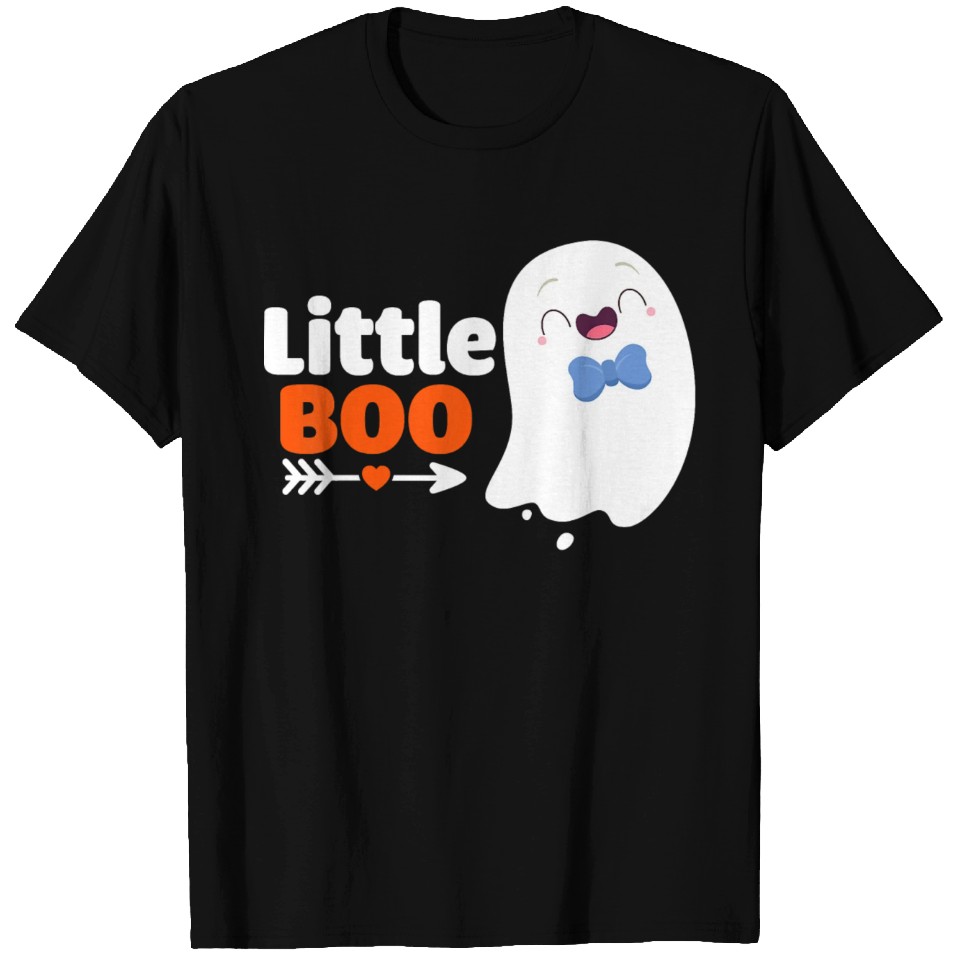 Kids Little Boo Brother Ghost Matching Bow Hallowe T Shirts | ID ...