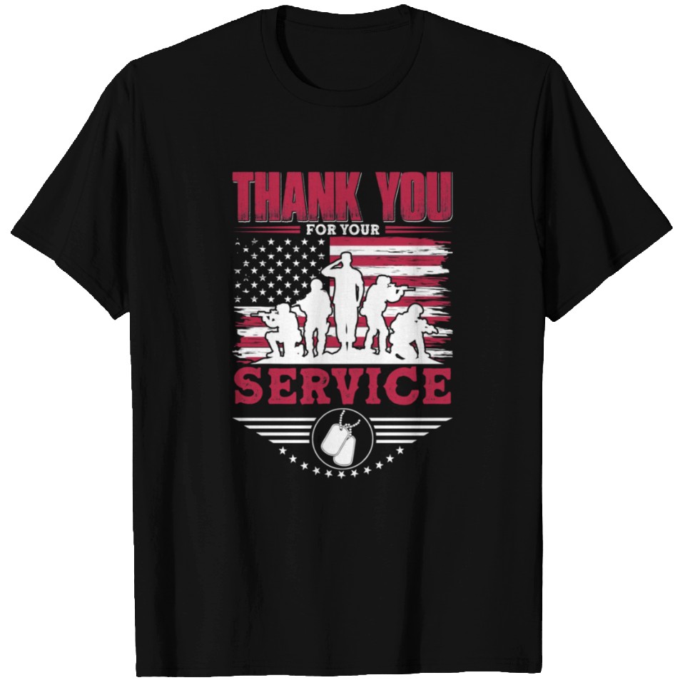 Thank You Veterans Thank you for your service T Shirts | ID 17011859 by ...
