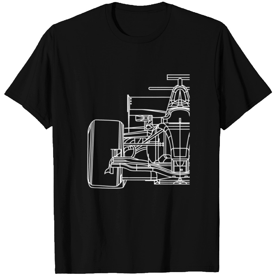 Formula Racecar Schematic Race Car Driver Formula T Shirts | ID ...