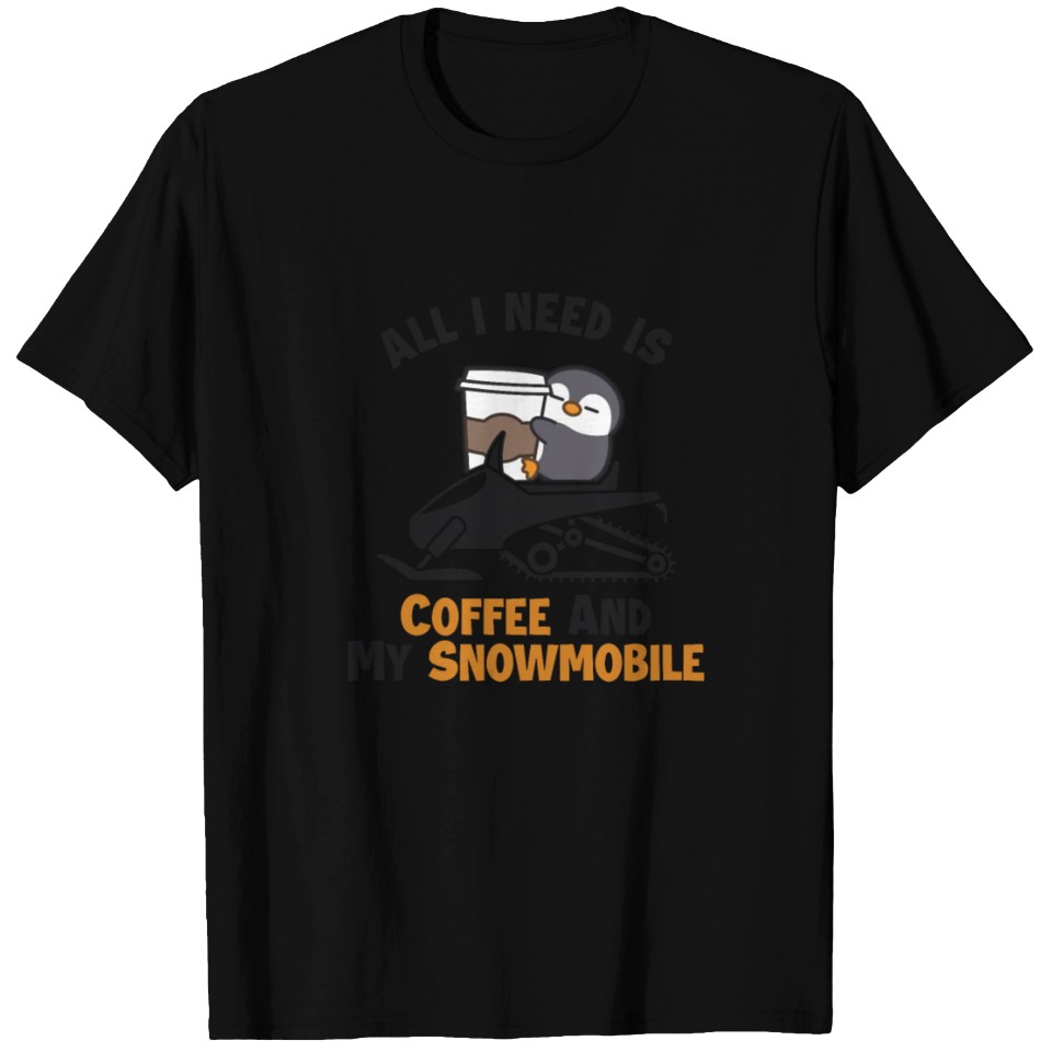 Coffee and my Snowmobile Sledding Snowbike T Shirts | ID 17595575 by ...