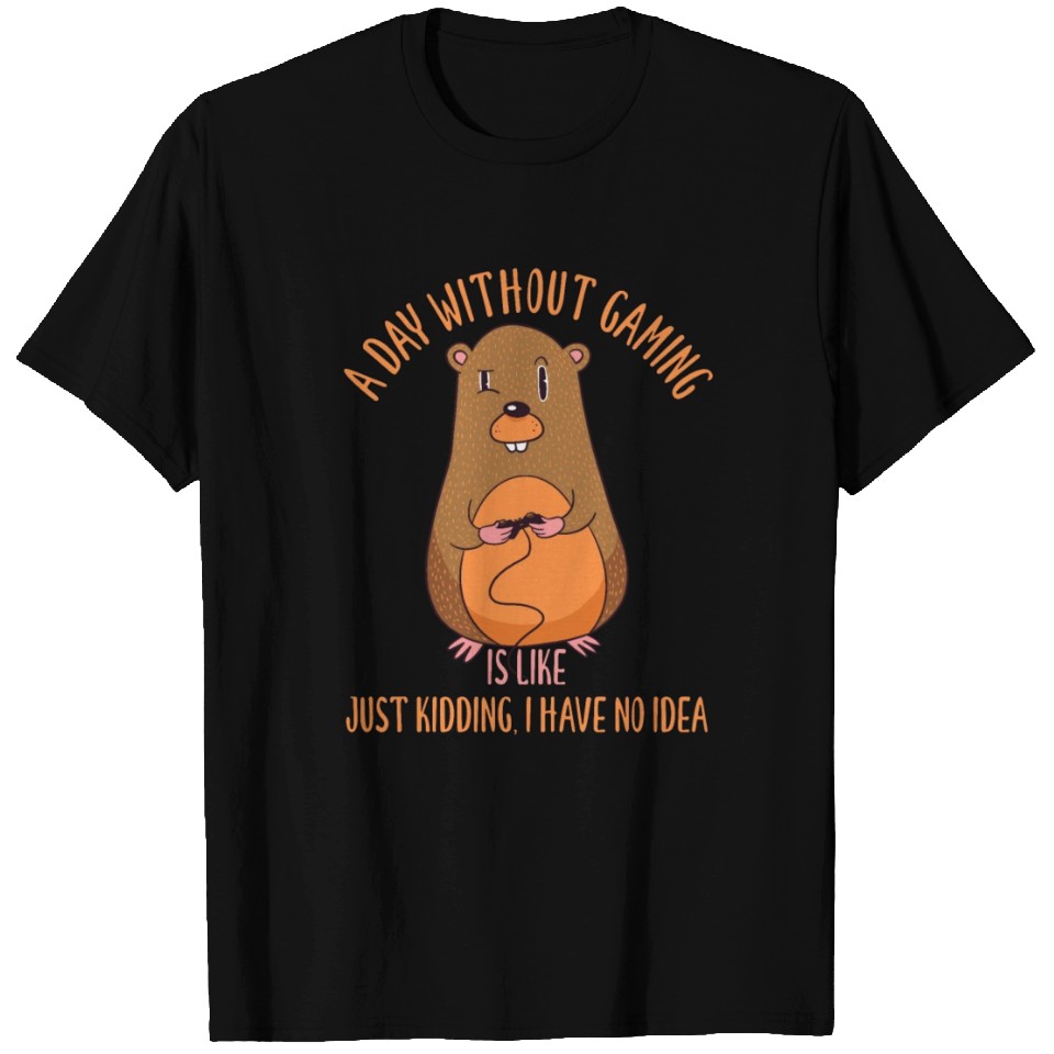 Beaver gamer otter rodent play T Shirts | ID 19445197 by Big Boi ...