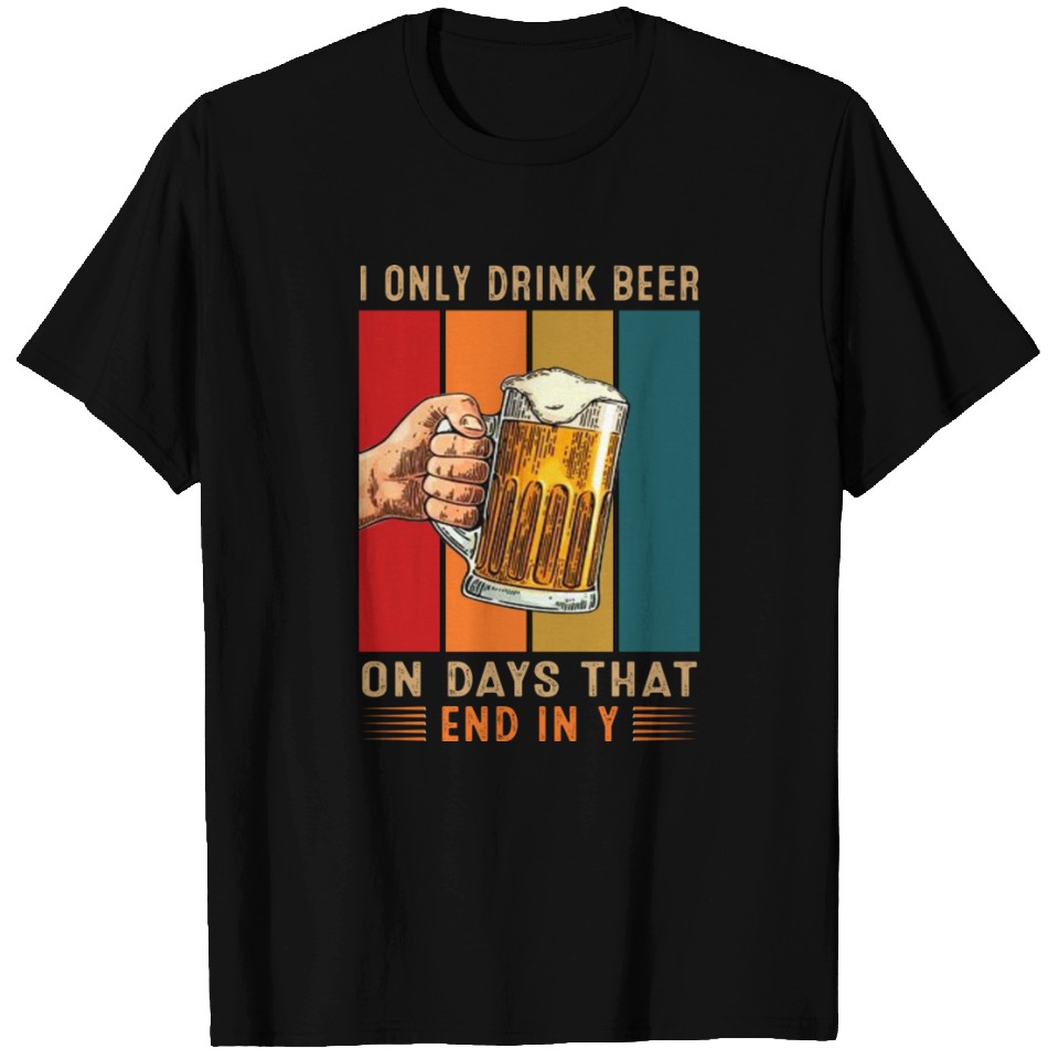 Funny Retro Vintage Beer T Shirts | ID 17533887 by Big Boi | Printblur