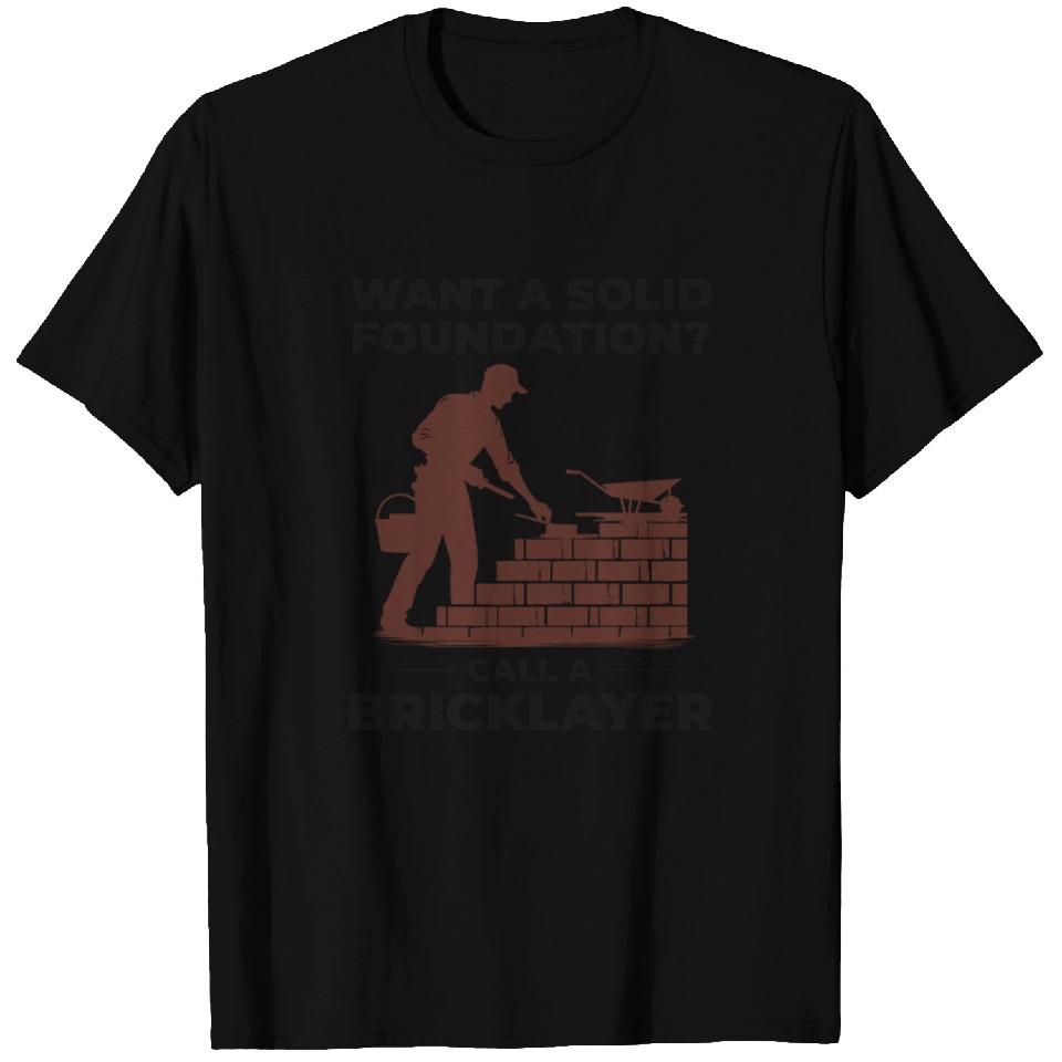 Bricklayer Brick Mason Masonry Brickwork Builder T Shirts | ID 17516799 ...