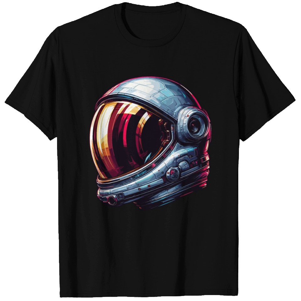 Galactic Explorer - Futuristic Astronaut Helmet T Shirts | ID 17996194 ...