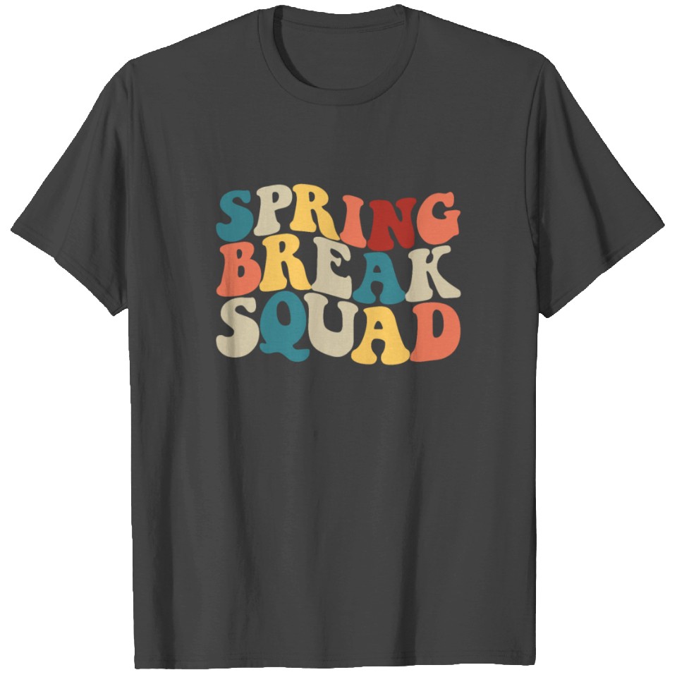 Spring Break Squad Retro Spring Break 2025 T Shirts