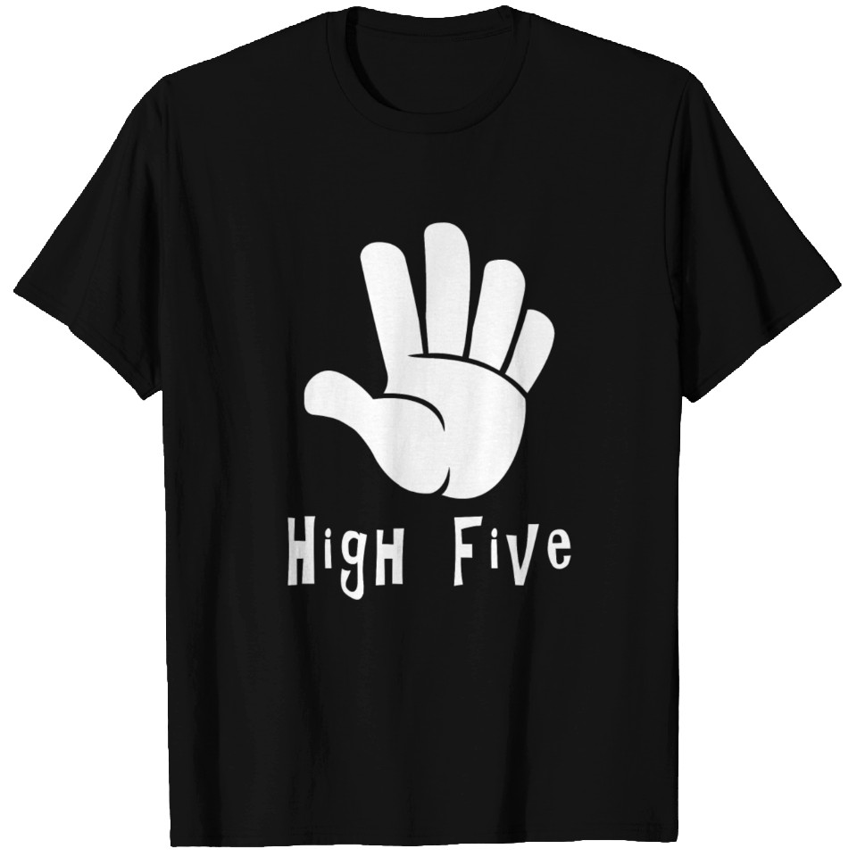 High Five Hand Sign, High 5 Hand Sign, High Five H T Shirts | ID ...
