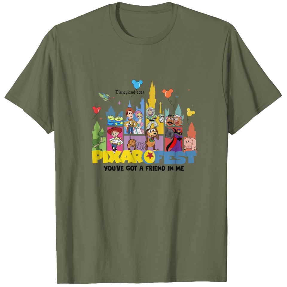 Vintage Disneyland Pixar Fest 2024 Shirt, Disneyland Castle Shirt ...