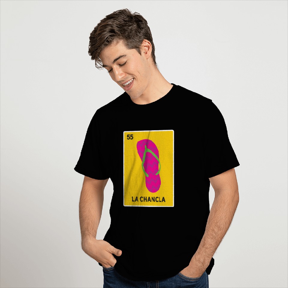 Funny La Chancla Mexican Lottery, Chancla Survivor T Shirts | ID ...