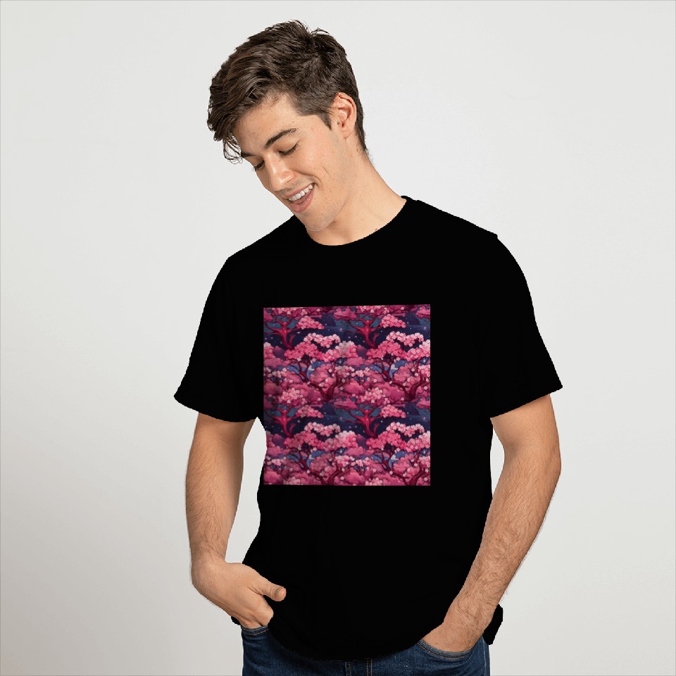 Anime Euphoria: Fantasy Cherry Blossom Dreamscape T Shirts | ID ...