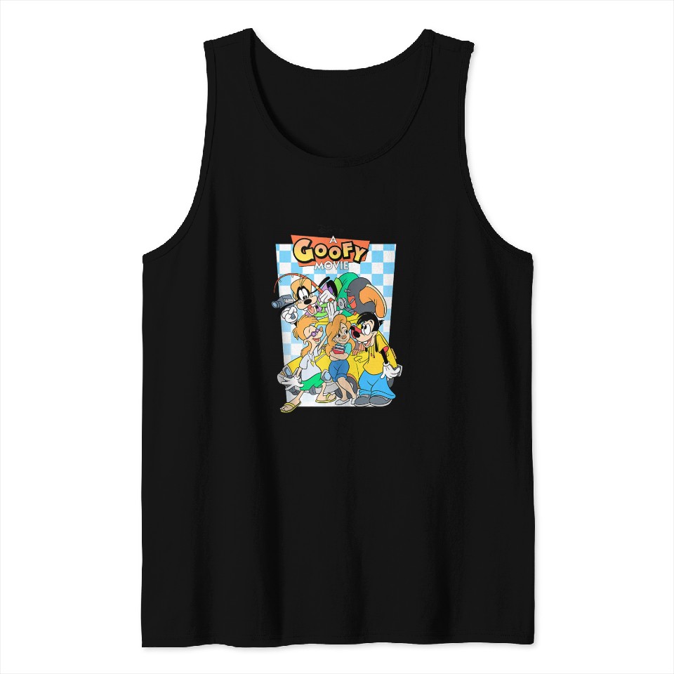 Disneyss A Goofy Movie Iconic Group shots Big Chest Poster Tank Tops ...