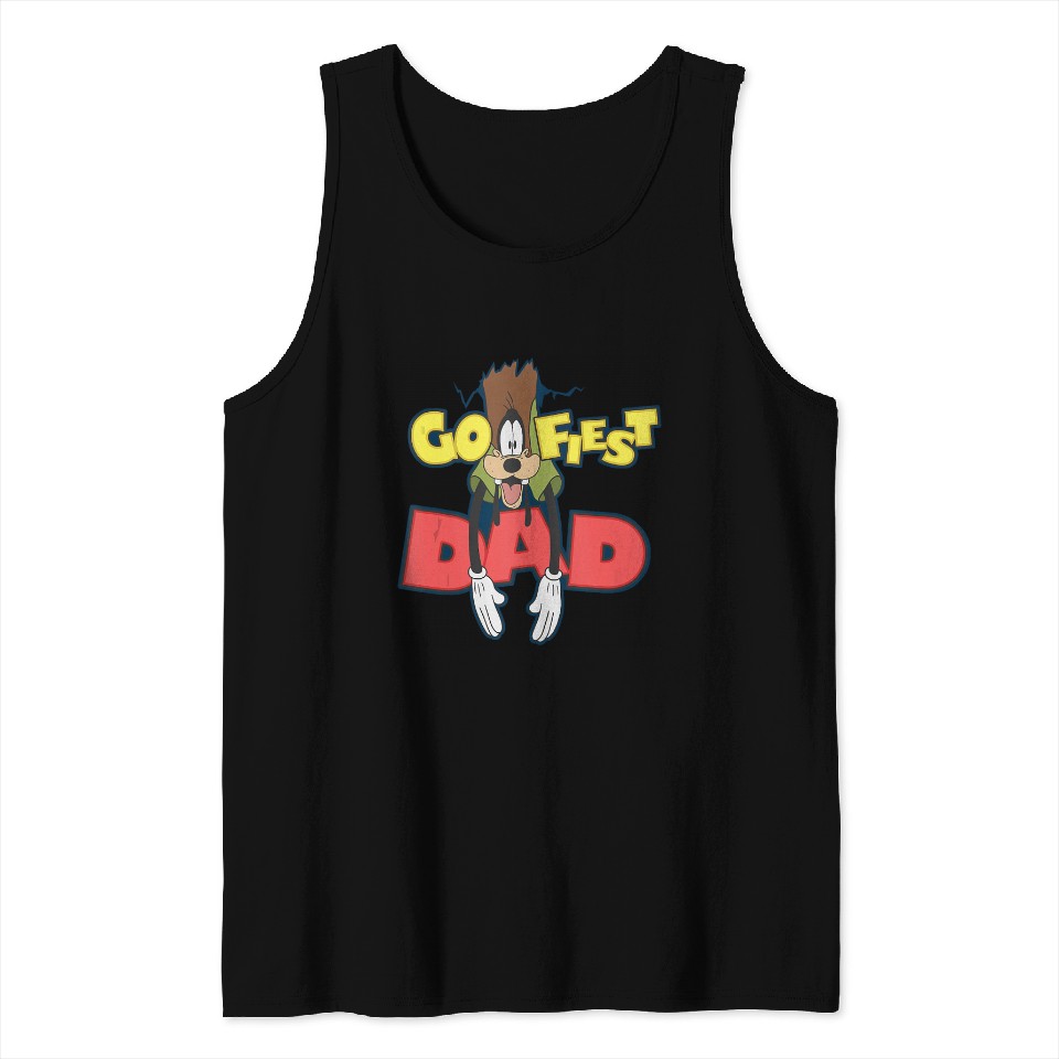 Disney A Goofy Movie Goofy Goofiest Dad Logo Fathers Day Tank Tops | ID ...