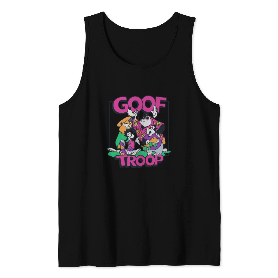 Disney A Goofy Movie Goof Troop Neon Group Shot Portrait Tank Tops | ID ...
