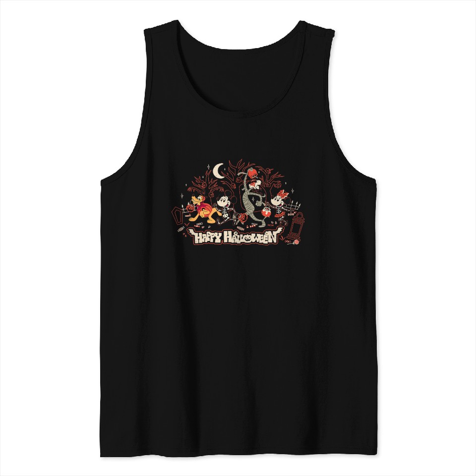 Disney Mickey And Friends Halloween 2024 Spooky Night Walk Retro Tank ...