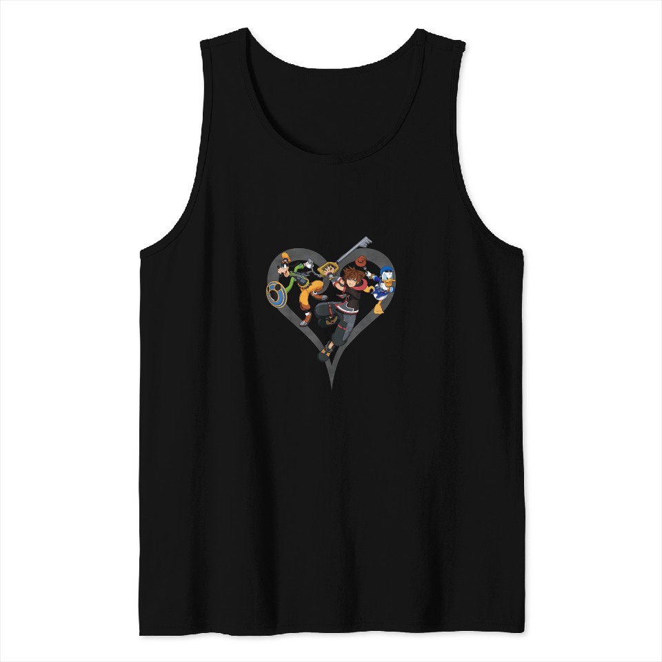 Disney Kingdom Hearts Sora Donald Goofy Action P Tank Tops | ID ...
