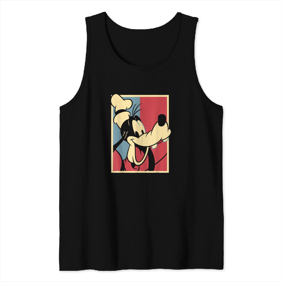 Disney Mickey & Friends Americana Goofy Red & Blue Pop Tank Tops | ID ...