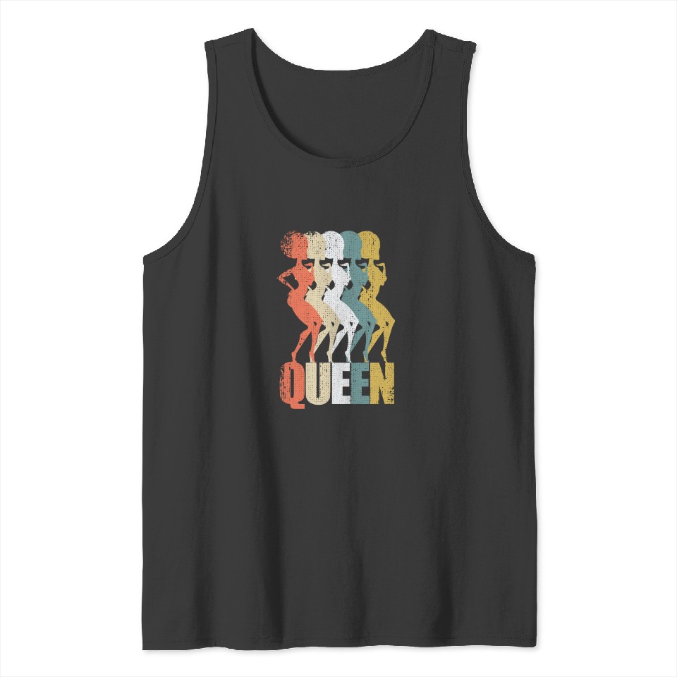 Afro Queen Diva - Black Girl Magic Vintage Retro Tank Top | ID 12337798 ...
