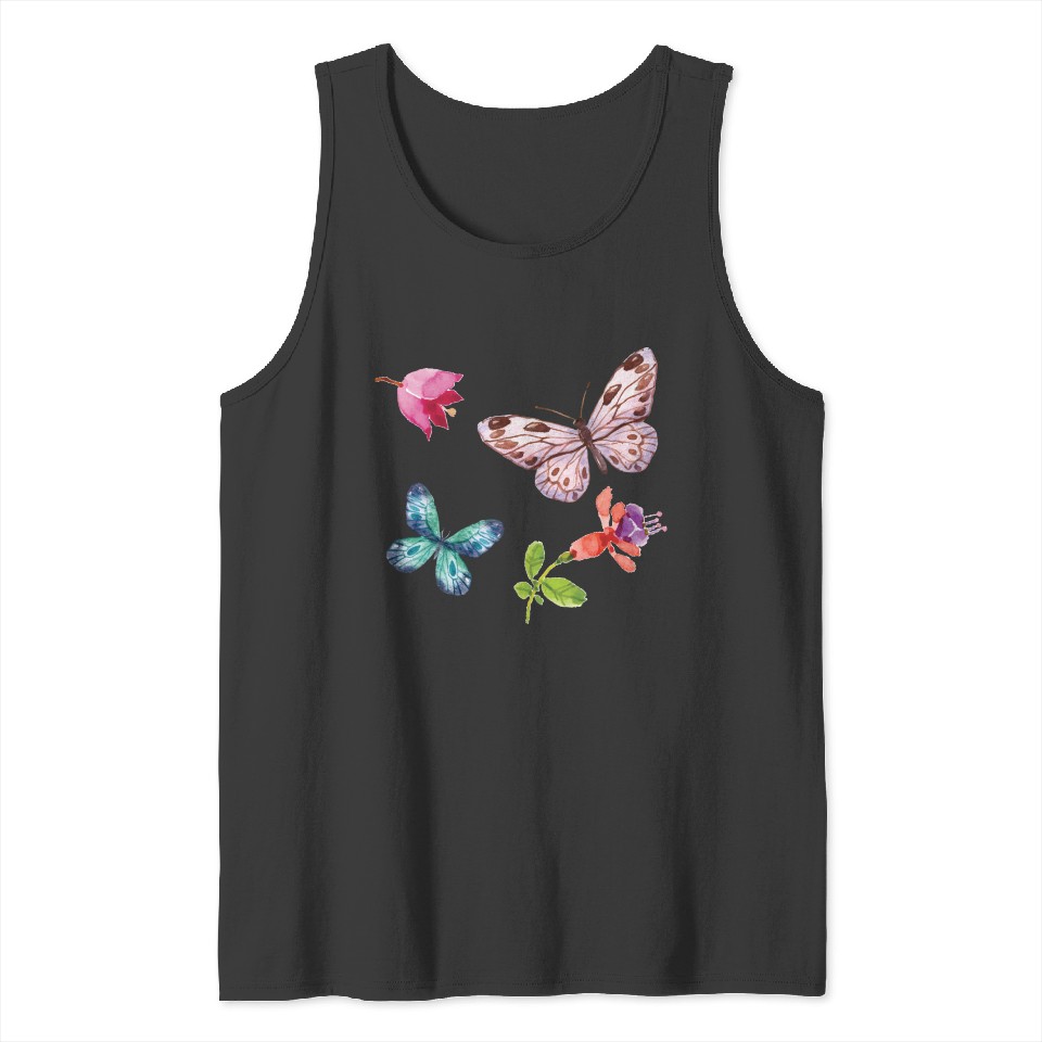 Cute Watercolor Butterfly, Vintage, Baby Tank Top | ID 12350082 by ...