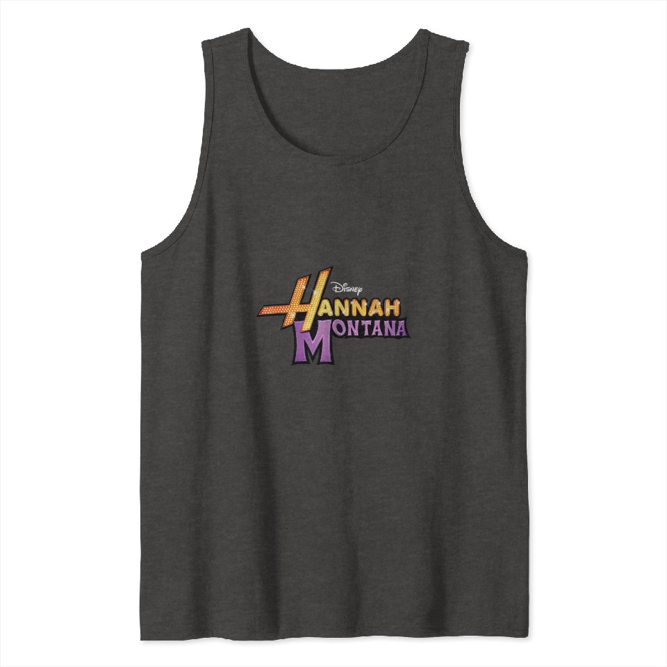 Disney Hannah Montana Classic Iconic Big Chest Text Logo Tank Tops | ID ...