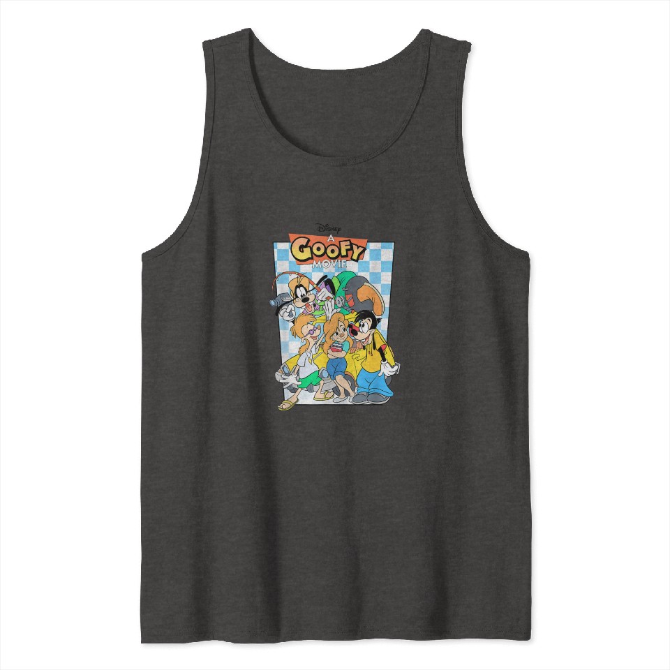 Disney A Goofy Movie Iconic Group Shot Big Chest Poster Tank Tops | ID ...