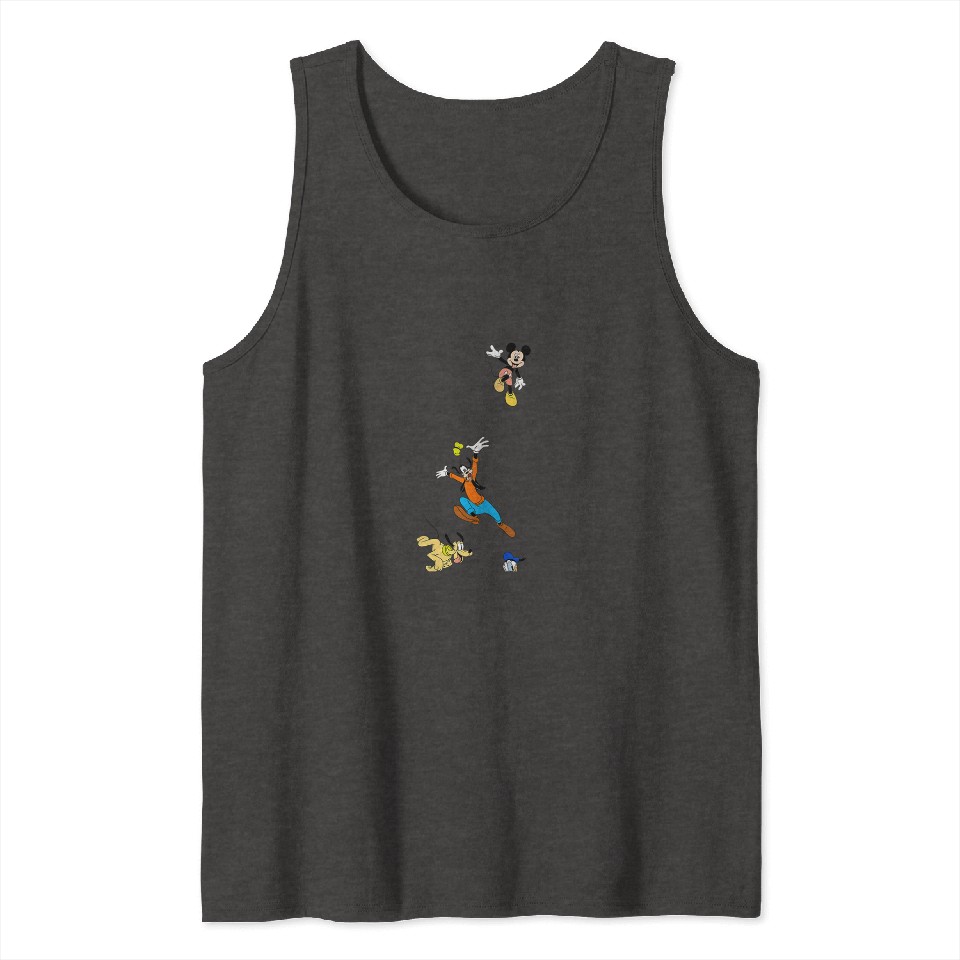 Disney Mickey And Friends Goofy Donald Falling C Tank Tops | ID ...