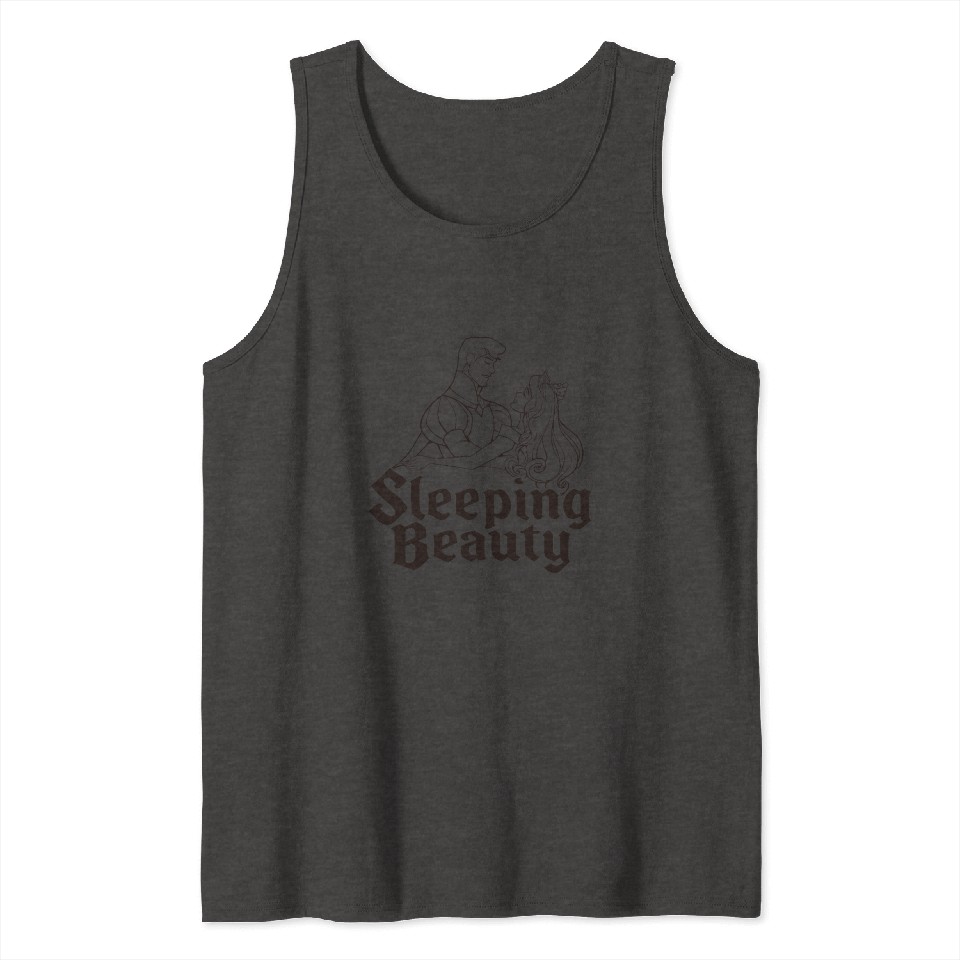 Disney Sleeping Beauty Aurora And Prince Phillip Outline Tank Tops | ID ...