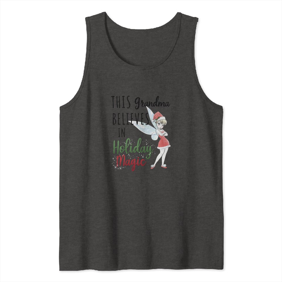 Disney Peter Pan Christmas Tinker Bell Holiday Magic Grandma Tank Tops ...