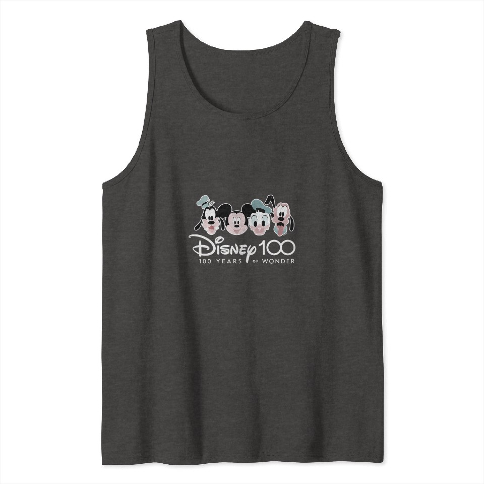 Disney 100 - Mickey Donald Goofy Pluto 100 Years Of Wonder Tank Tops ...