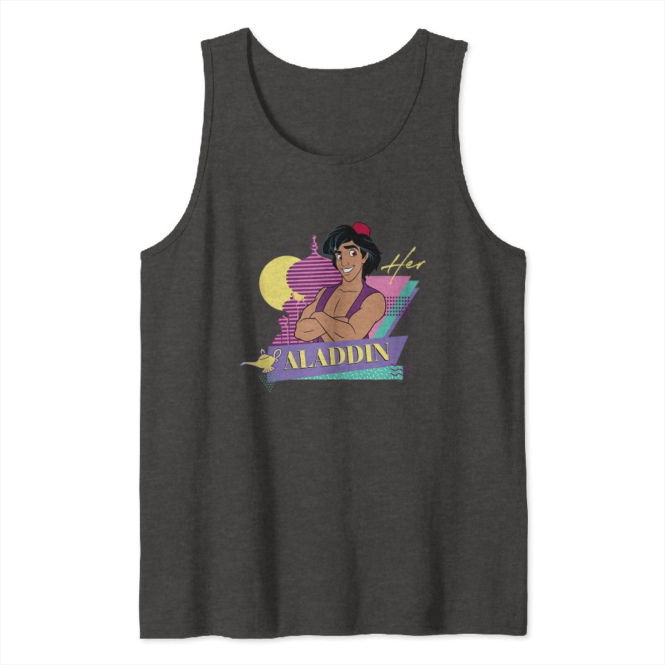 Disneyss Aladdin Retro 90s Couples Matching Her Aladdin Tank Tops | ID ...
