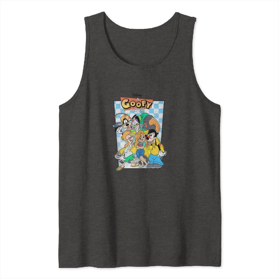 Disneyss A Goofy Movie Iconic Group shots Big Chest Poster Tank Tops ...