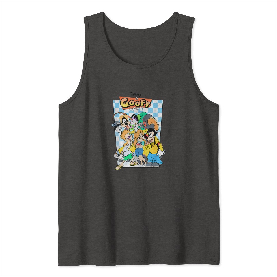 Disneyss A Goofy Movie Iconic Group shots Big Chest Poster Tank Tops ...