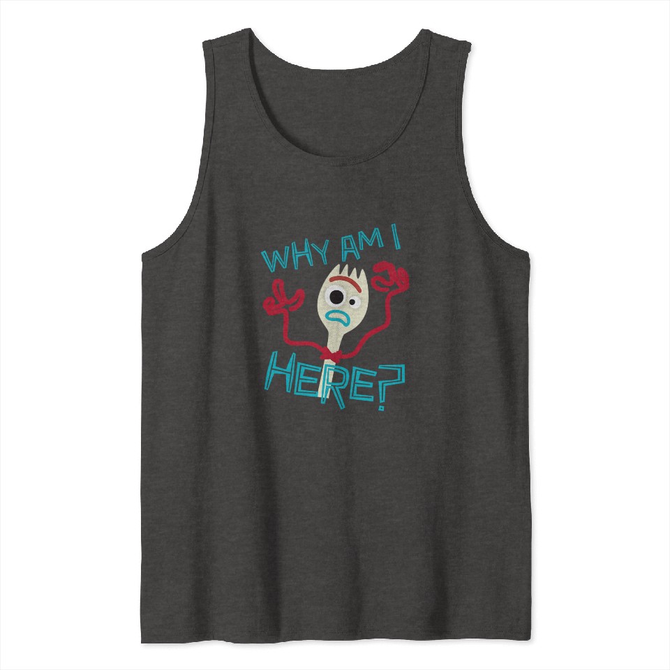 Disney Pixar Toy Story Cute Forky Why Am I Here Logo Tank Tops | ID ...