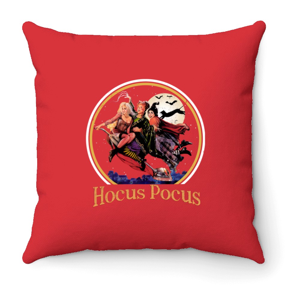 Retro Disney Hocus Pocus Witches Halloween Throw Pillows | ID 20561850 ...