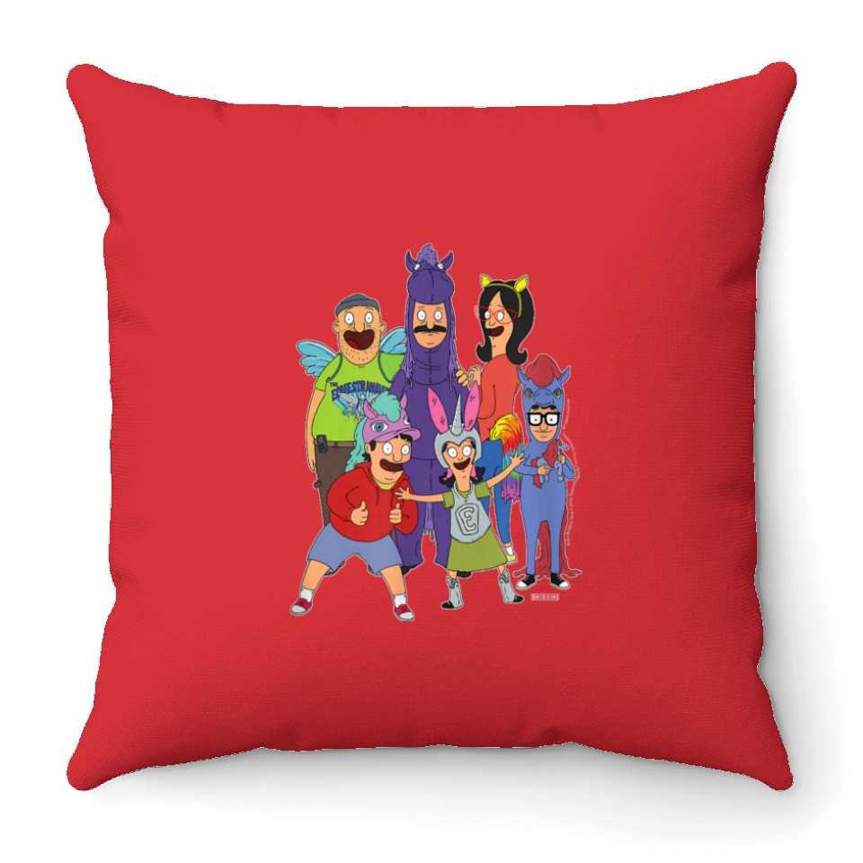 Bobs Burgers Equestranauts Family Photo Throw Pillows | ID 23713170 by ...