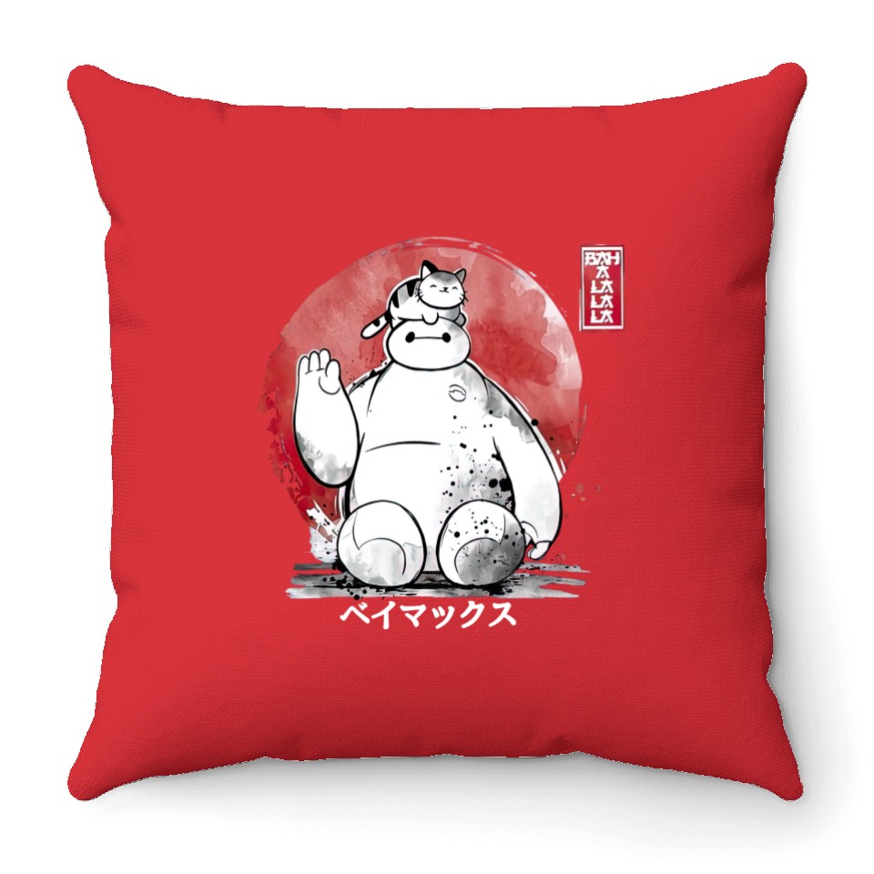 Lovely Bah A La La La Disney Baymax With Cat Throw Pillows | ID ...