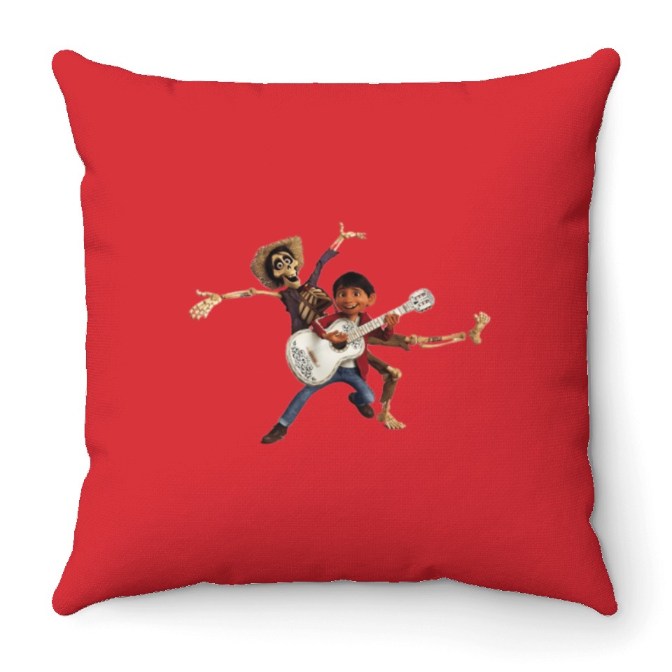 Oco-pixar-the-walt-disney-company-walt-disney-s-film-coco Throw Pillows ...
