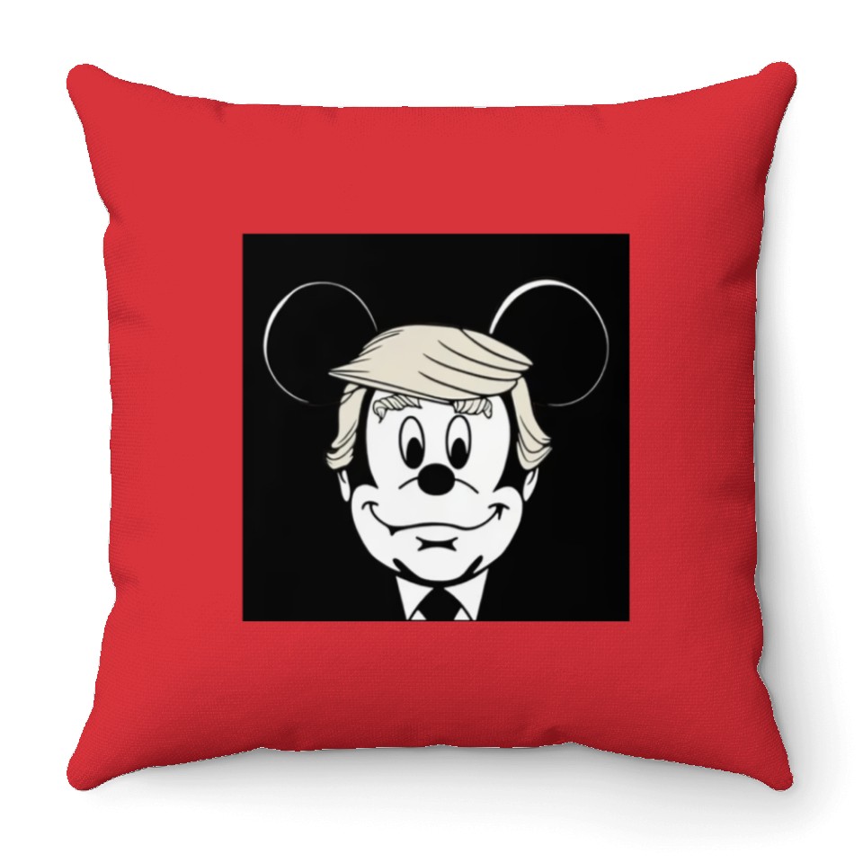 Donald Trump as Mickey Mouse | Donald Trump Disney Throw Pillows ...