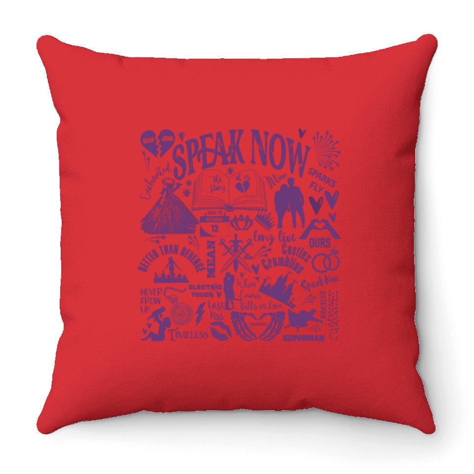 Speak Now Taylors Swift Version Throw Pillows, Taylor Taylor version ...
