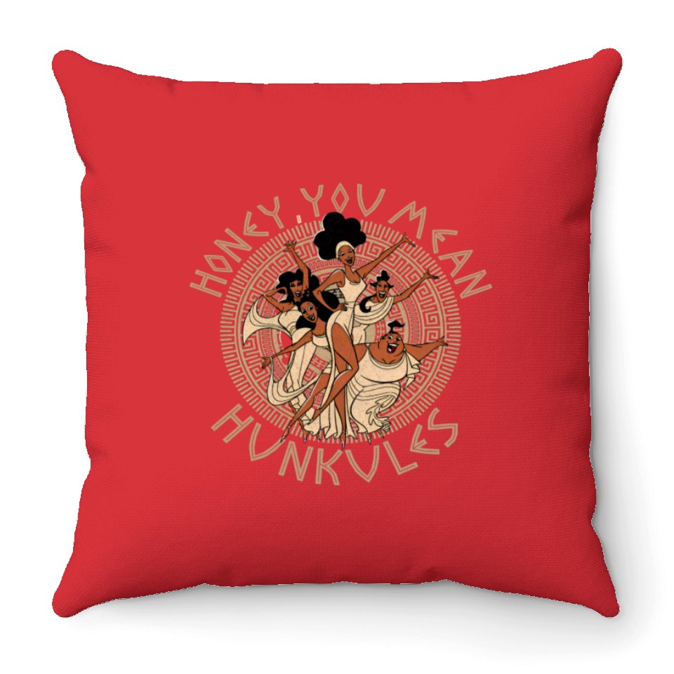Hercules Honey You Mean Hunkules Diva The Muses Retro Throw Pillows ...