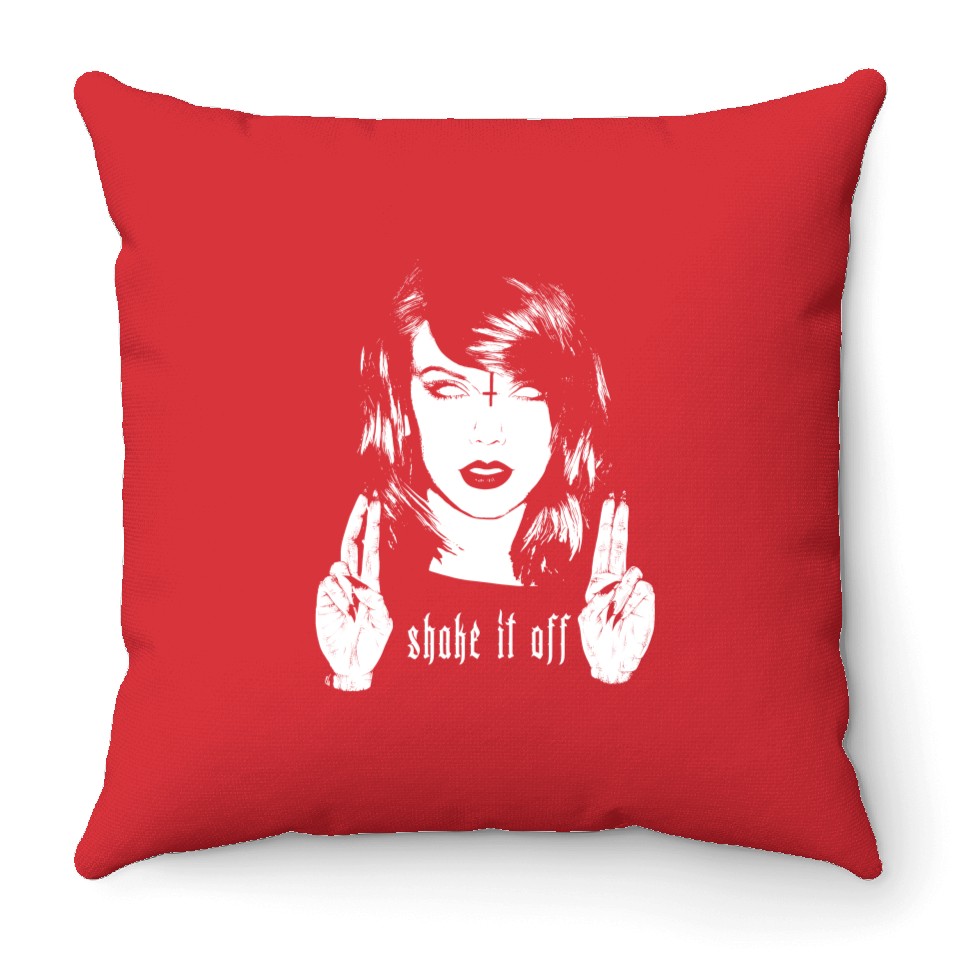 Shake It Off Taylor Throw Pillows | ID 23193377 by Reesoonкi | Printblur