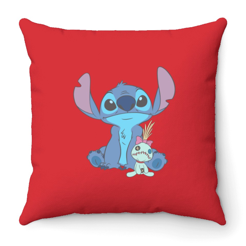 Disneys Lilo Stitch Cute Stitch And Scrump Chest Portrait gifts Throw ...