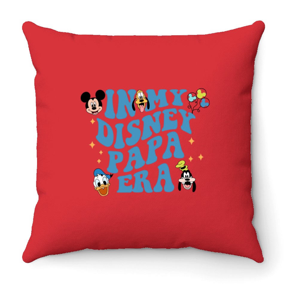 In My Disney Papa Era Throw Pillows, Mickey Mouse Papa Throw Pillows ...