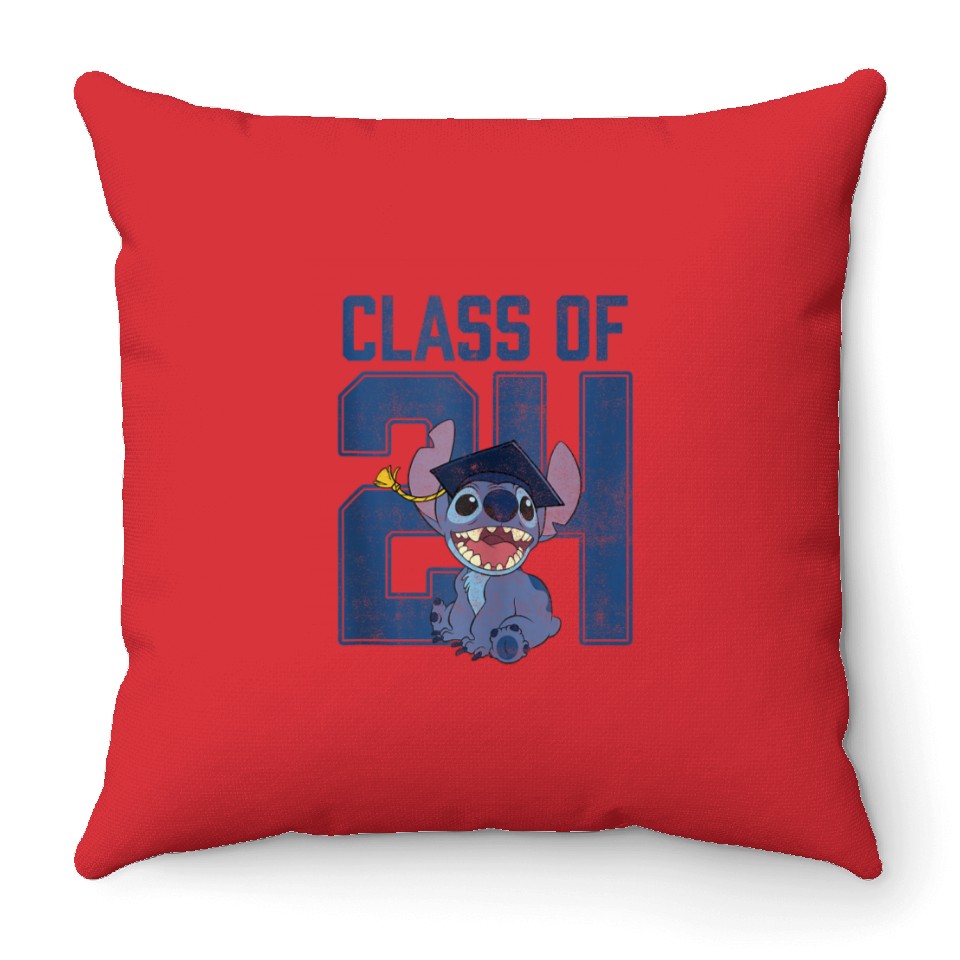 Disney Lilo Stitch Vintage Class Of 2024 Stitch Collegiate Throw ...