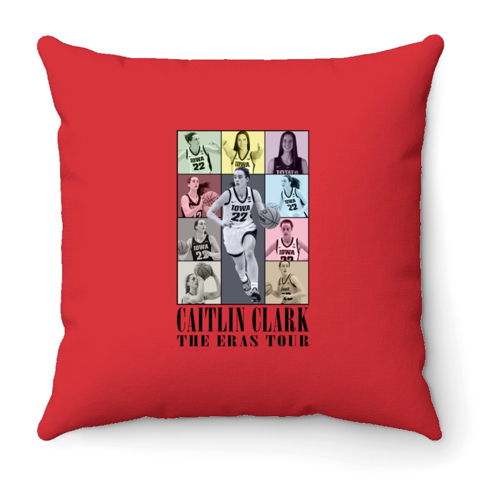 Funny Caitlin Clark The Eras Tour Throw Pillows | ID 23958575 by Brian ...