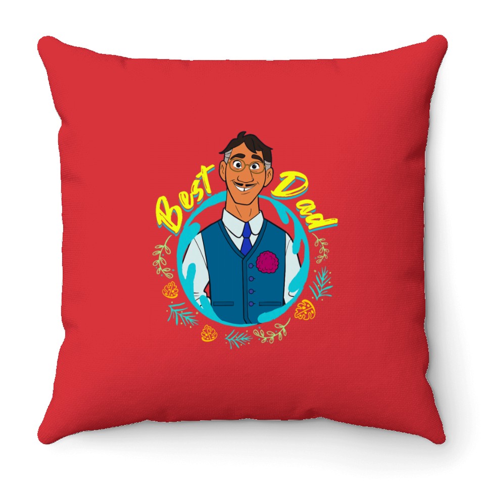 Disney Encanto Agustin Madrigal Best Dad Portrait Throw Pillows | ID ...