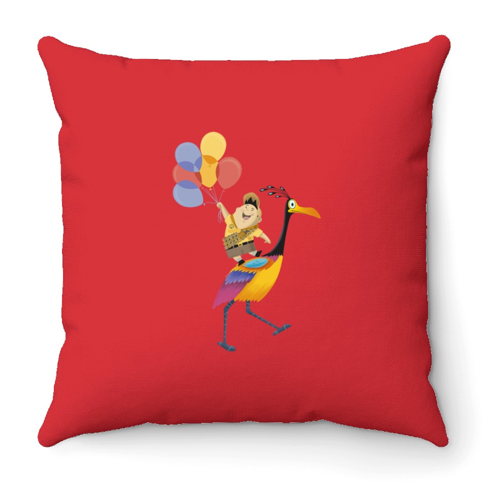 Disney Pixars Up Russell Balloons On Kevin Graphic Throw Pillows | ID ...