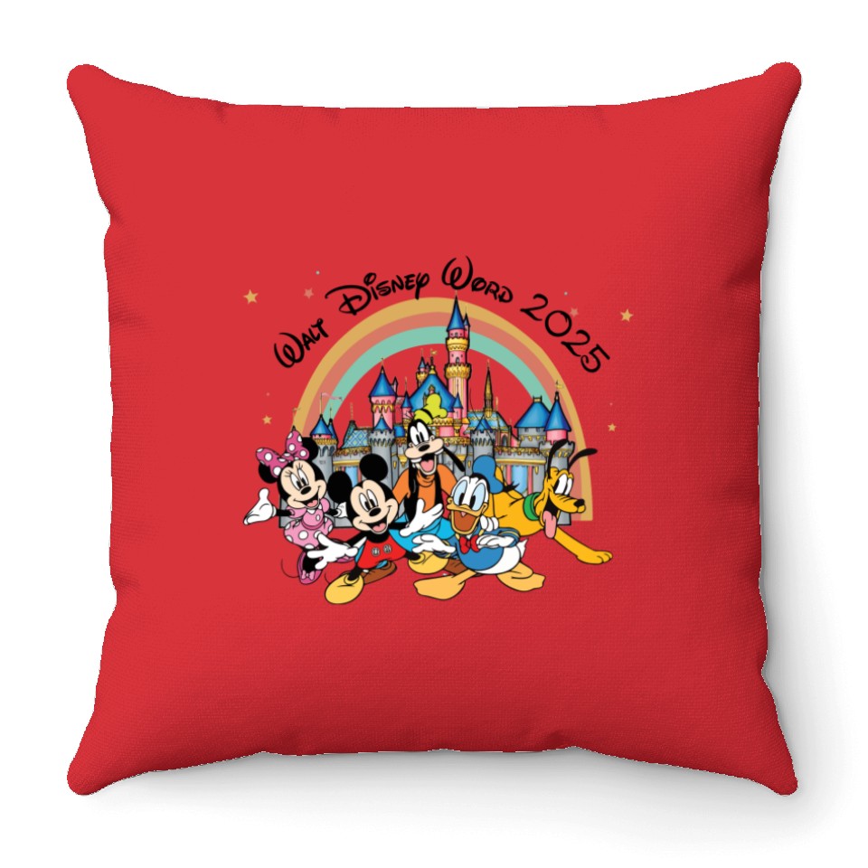 Custom Disney 2025 Family Vacation Throw Pillows,Family Trip 2025 Throw ...