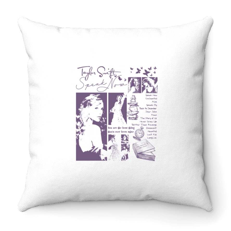 Vintage Speak Now Throw Pillows, Taylor version Throw Pillows, Taylor ...