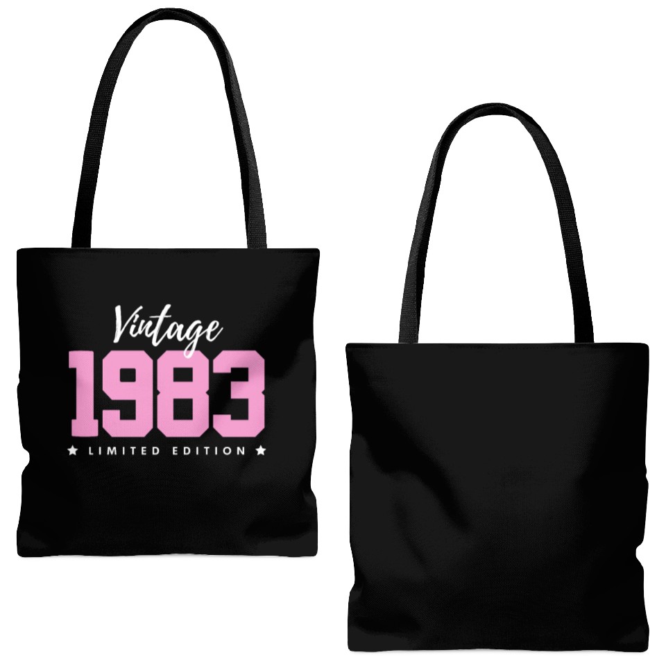 40 Years Vintage 1983 Retro 40th Birthday Tote Bags (AOP) | ID 45549562 ...