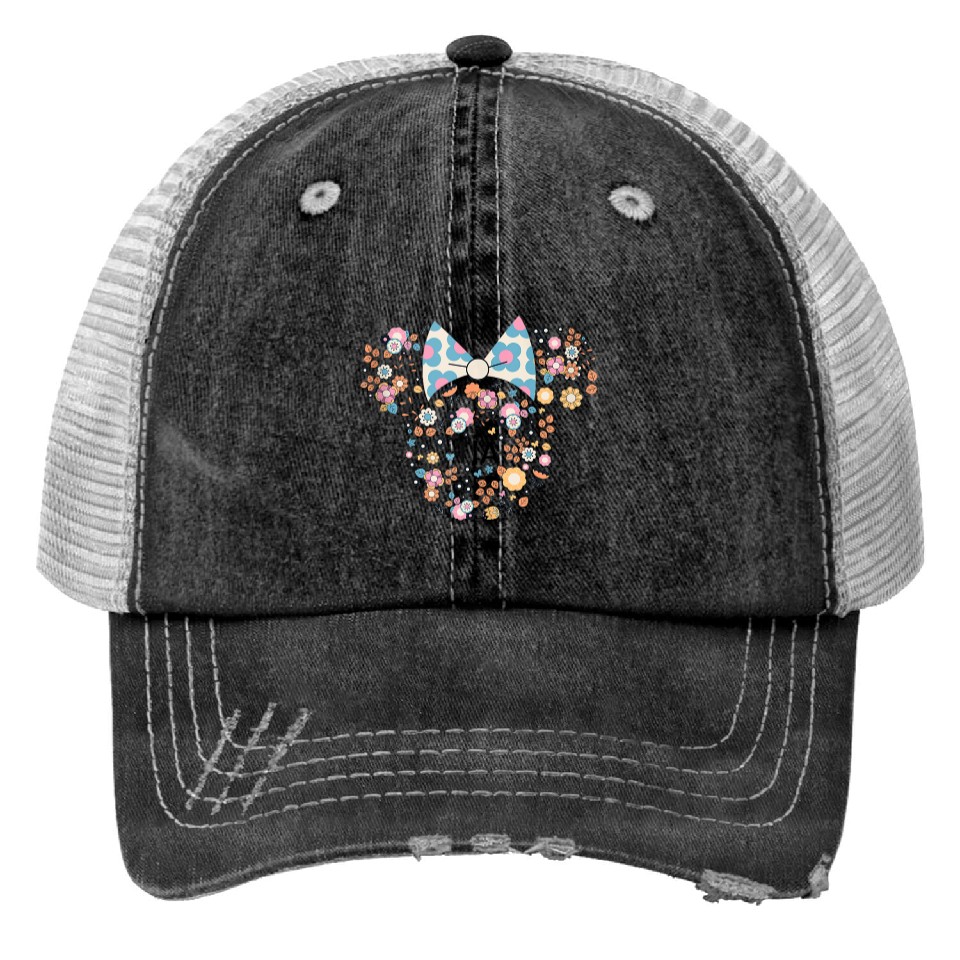 Disneys Minnie Mouse Ta Aunt Icon Flowers Da De La Madre Trucker Hats ...