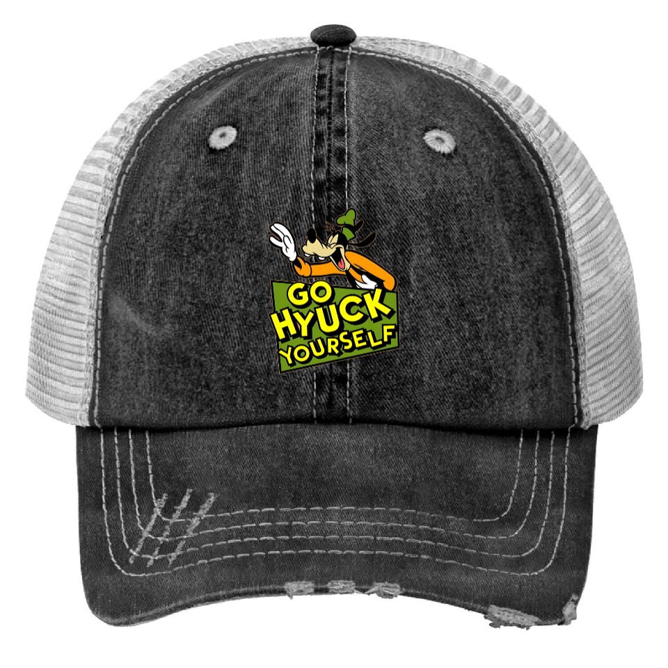 Goofy Disney Go Hyuck Yourself Trucker Hats, Disney A Goofy Movie Goofy ...